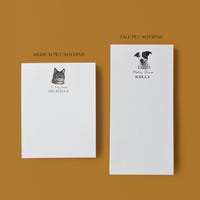 Personalized 2 Dog Notepad Stationery, Notepad With Two Dog Notes ...