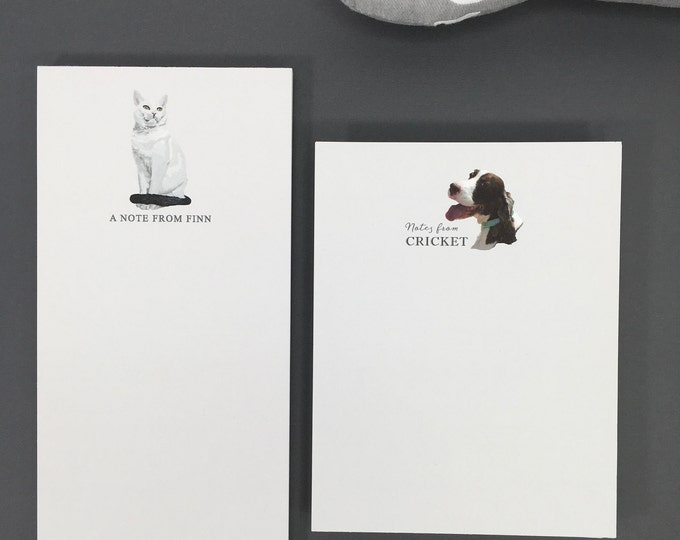 Custom Pet Notepad - - Etsy
