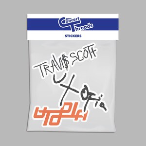 Travis Scott 'utopia' Exclusive Vinyl Glossy 3x3 Sticker Pack - 3-pack ...