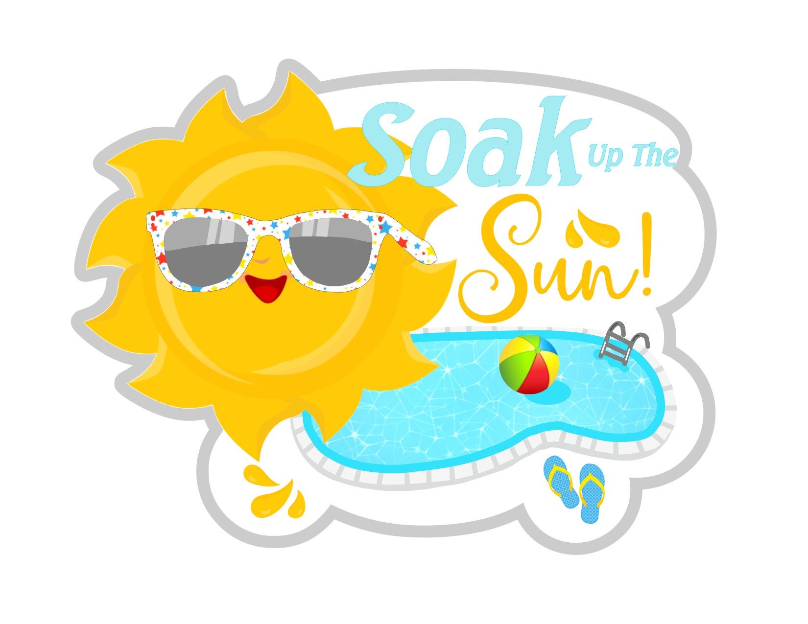 FOUR Splish Splash Pool Party Instant Digital Download Signs - Etsy