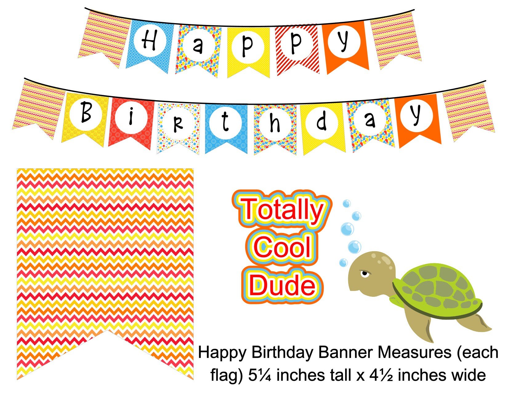 Flip Flop Beach Party Banner Instant Digital Download Under - Etsy