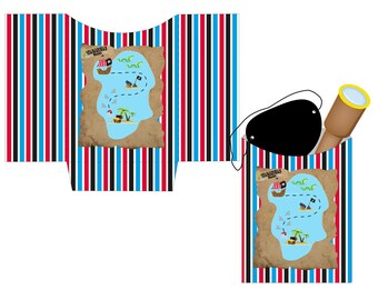 Treasure Map Favor/ Pirate Treasure Map Decor/ Pirate Map/ - Etsy Ireland