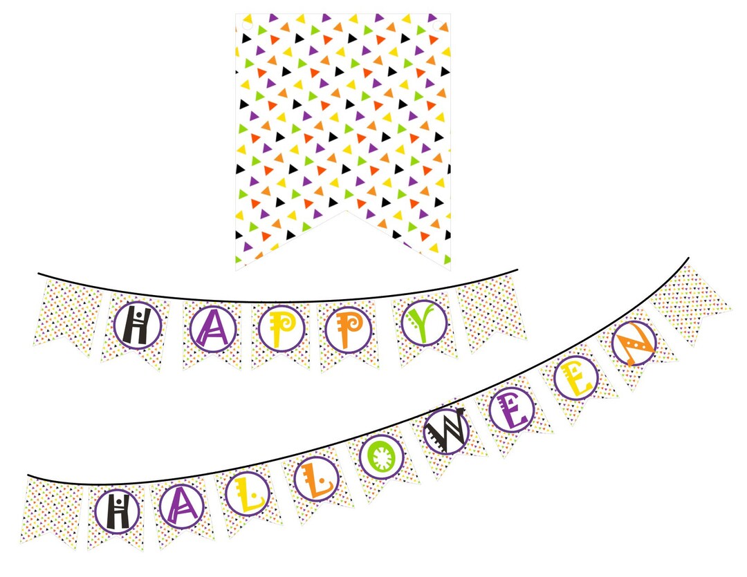Happy Halloween Banner Instant Digital Download Happy Halloween Kids ...