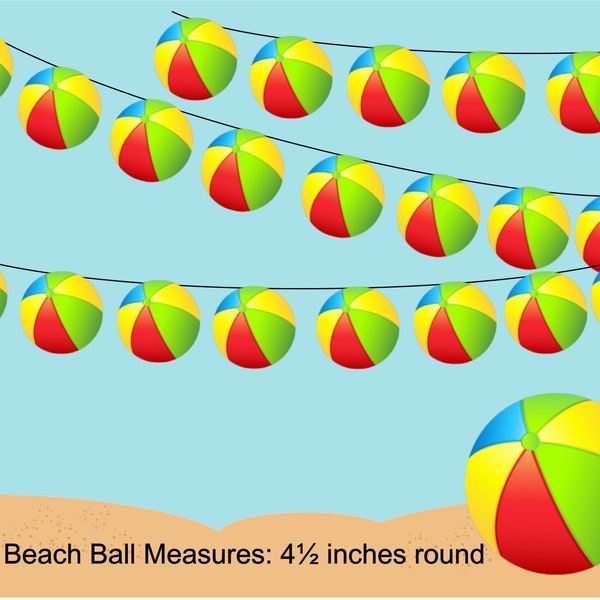 Beach Ball Banner - Etsy