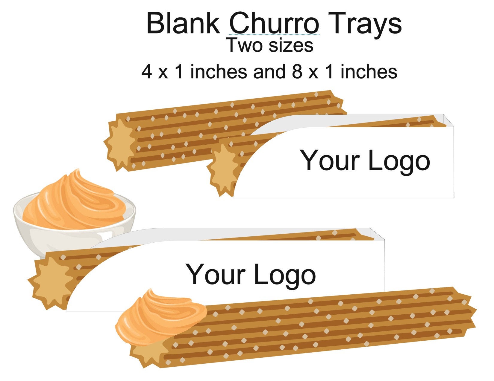 Churro Tray SET Instant Digital Download Fiesta Party Supplies - Etsy