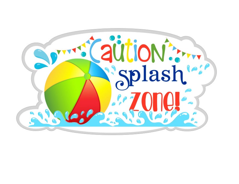 FOUR Splish Splash Pool Party Instant Digital Download Signs - Etsy