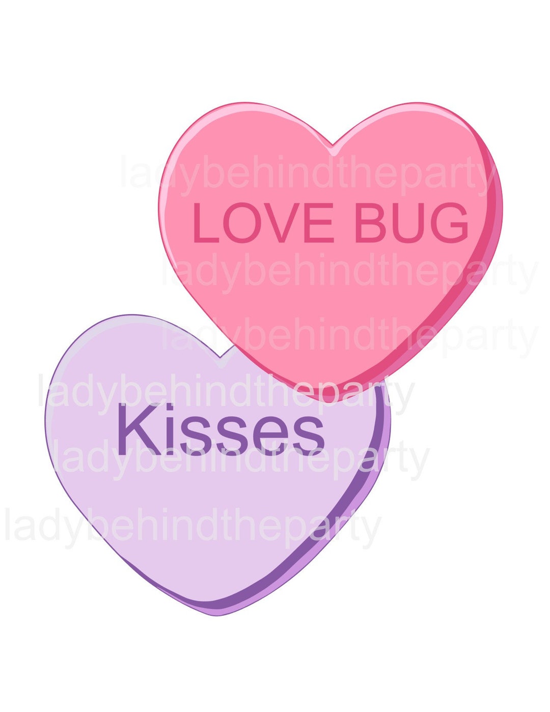 Small Conversation Heart Party Signs Instant Digital Download Valentine ...