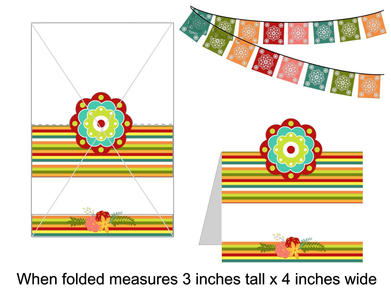 Multiple Sized Colorful Circle Fiesta Banner Instant Digital - Etsy UK