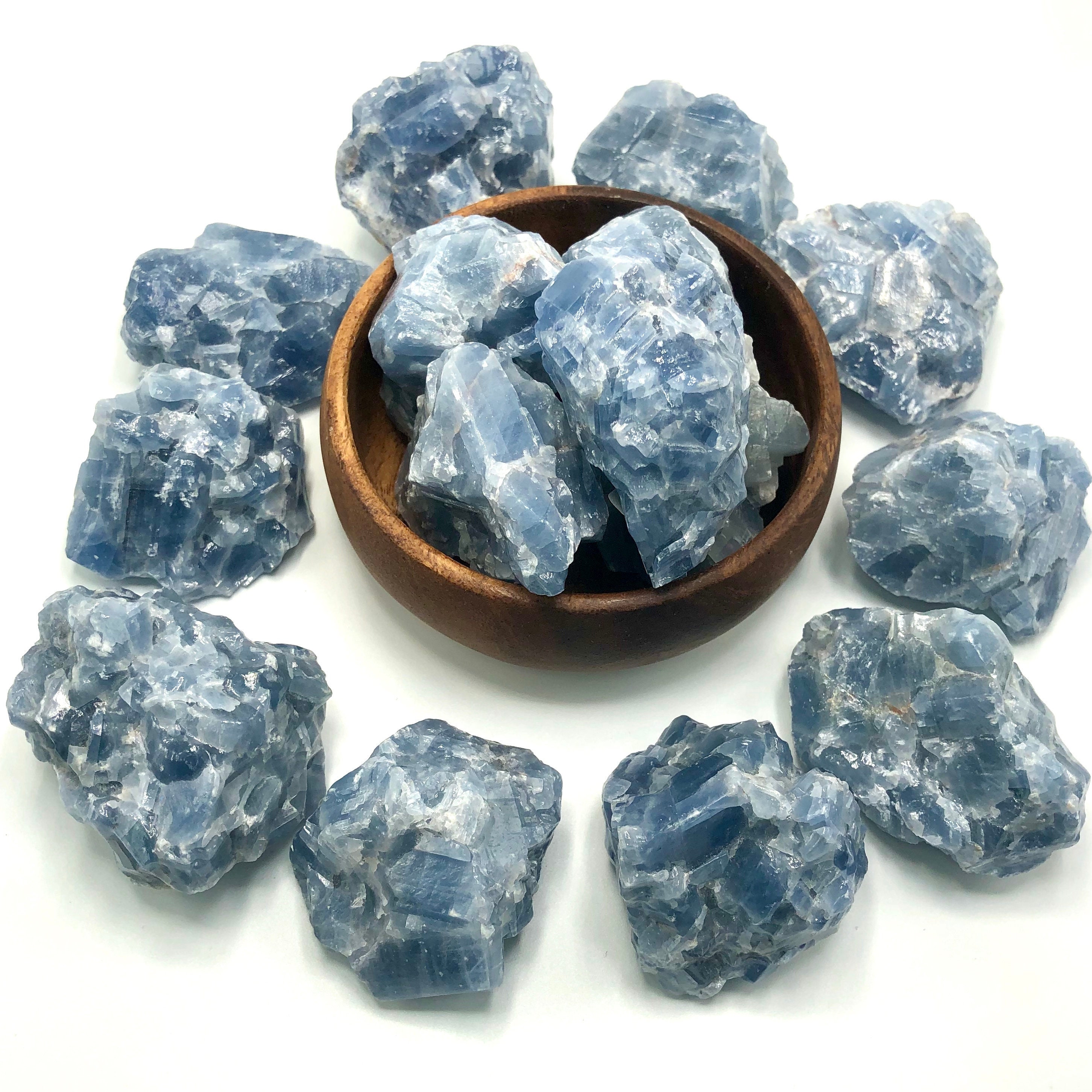 Blue Calcite/purification Crystal/natural Blue | Etsy