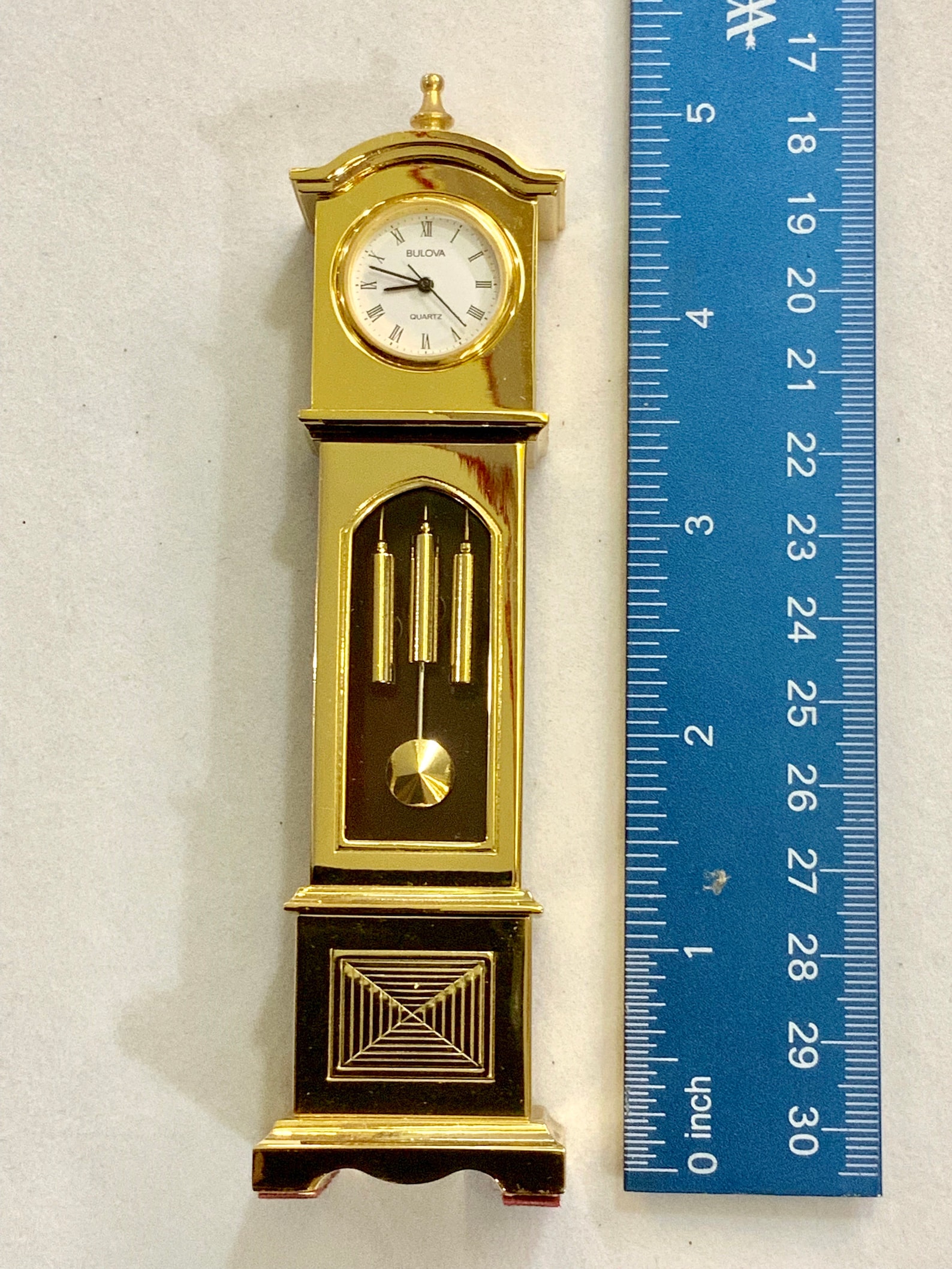 Bulova Miniature Grandfather Clock | Etsy
