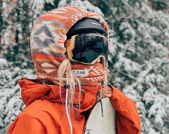 Southwest- Ski Hood, Snowboard Hood, Fleece Hood, Helmet Hood, Gift ...