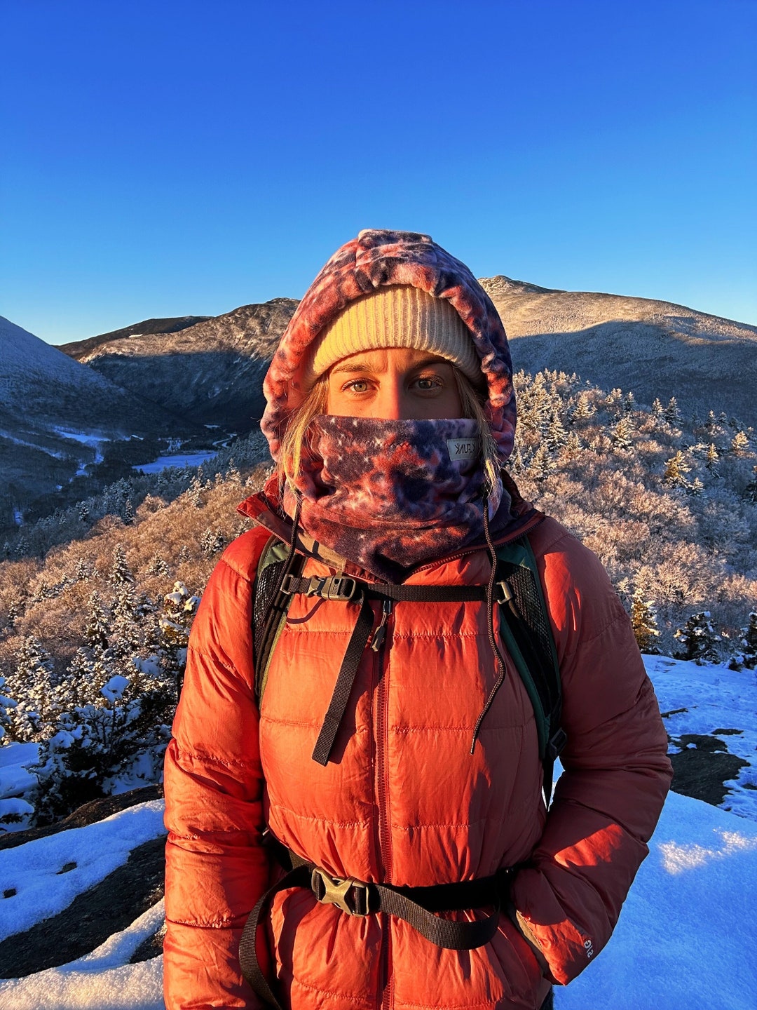 Hood : Pink/purple Galaxy Ski Hood, Snowboard Hood, Fleece Hood, Helmet ...