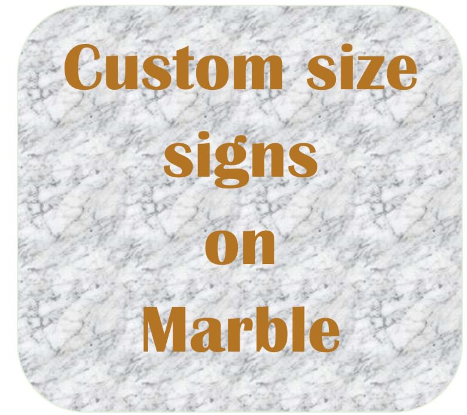 Custom Size Marble Sign,personalized Engraved Marble - Etsy