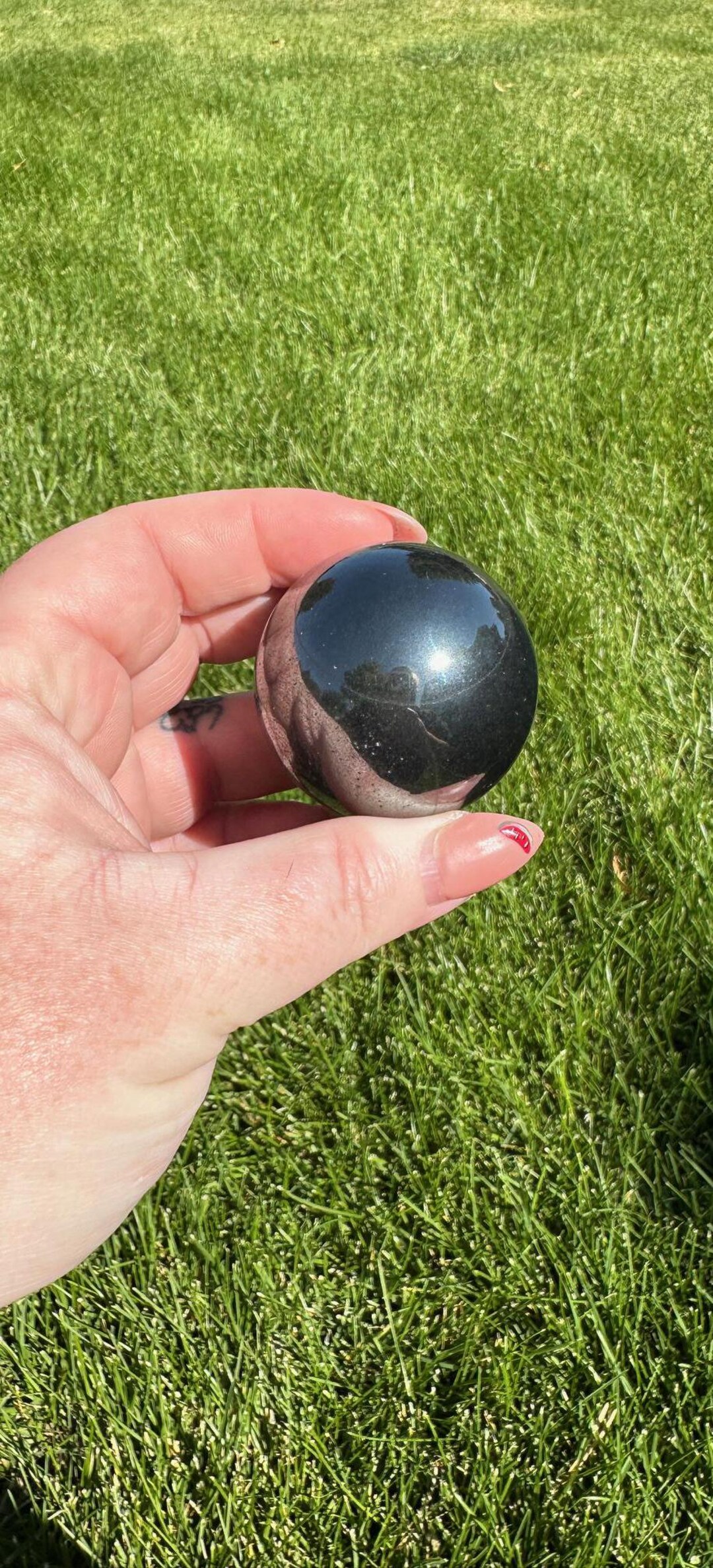 Hematite Sphere - 1.5-inch Diameter, 9 Oz | Grounding & Protection ...