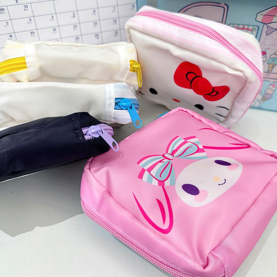 Sanitary Napkin Storage Bag, Cute Portable Zipper Menstrual Pad Bag ...