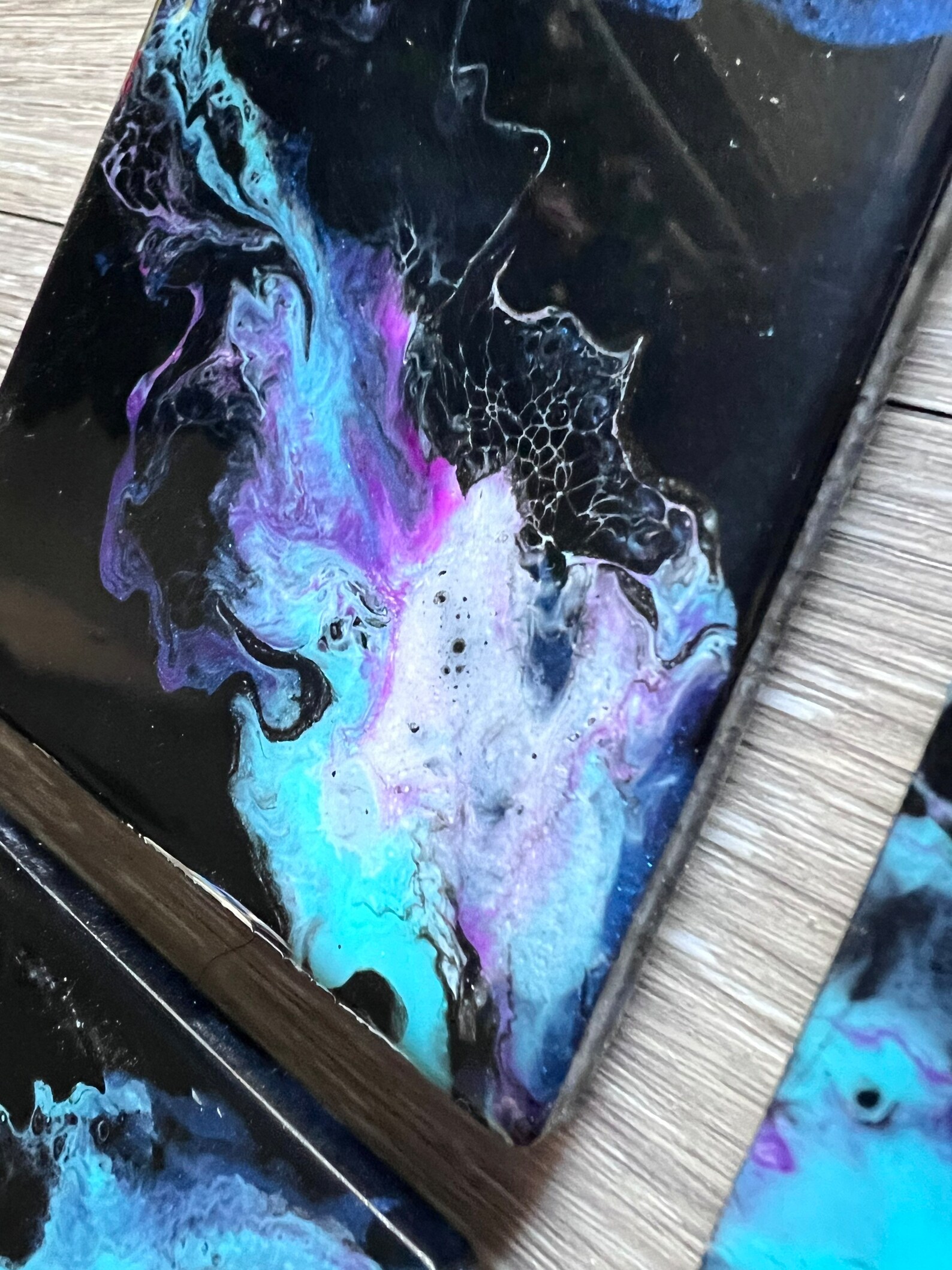 Crab Nebula Part 2 | Set of 4 Ceramic Coasters | Acrylic Pour | Resin ...
