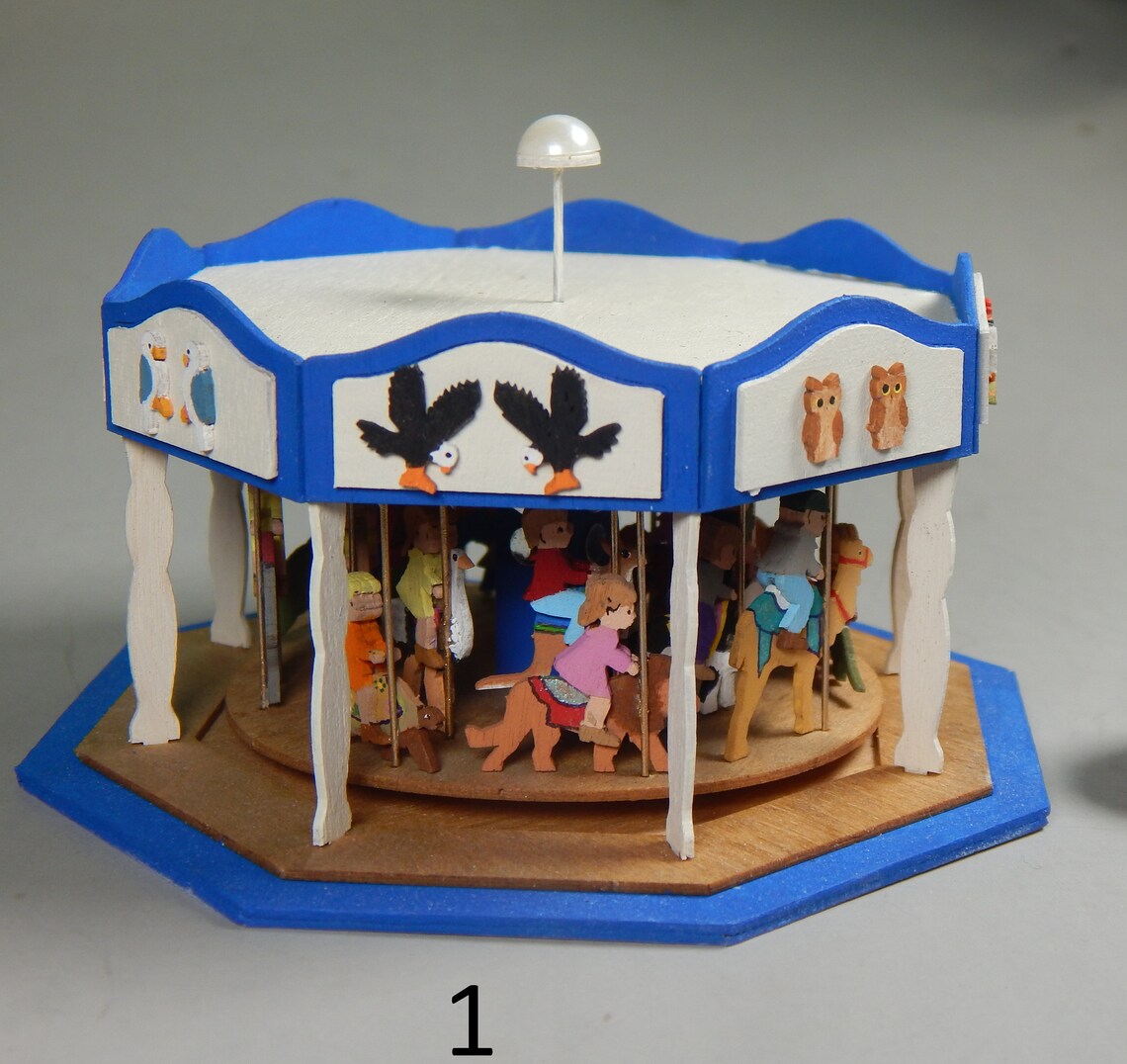 Miniature Finished Carousel Quarter Scale Mini Carousel - Etsy