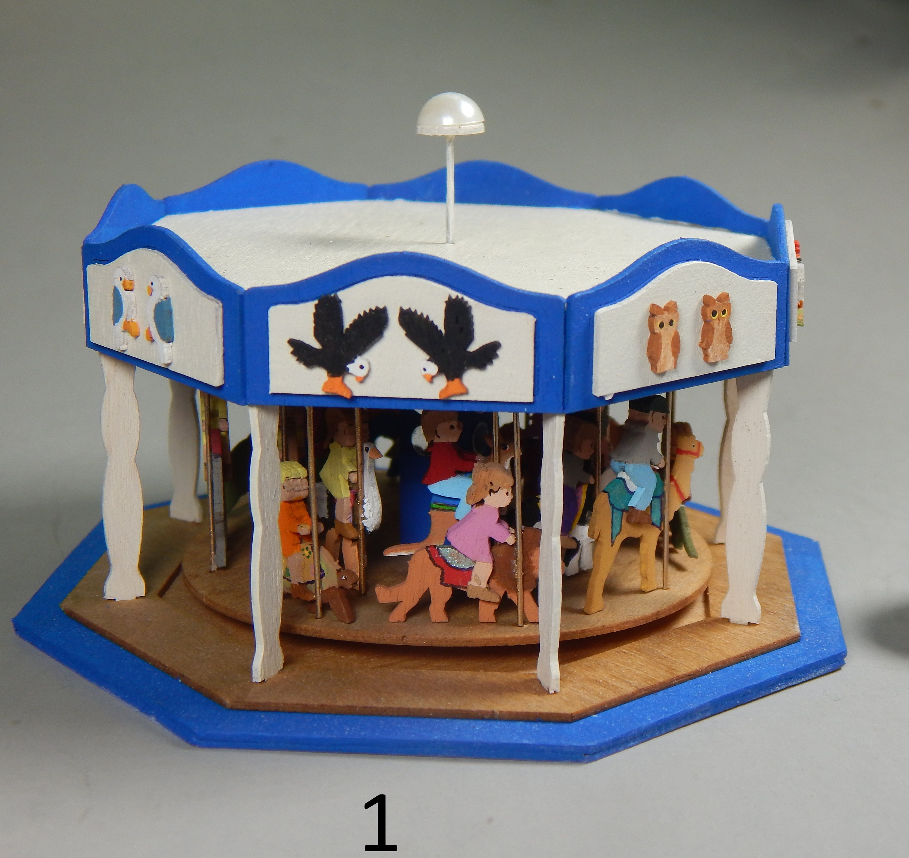 Miniature Finished Carousel Quarter Scale Mini Carousel - Etsy
