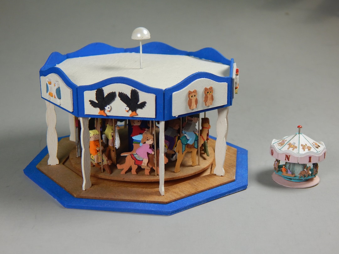 Miniature, Finished, Carousel, Quarter Scale, Mini Carousel, 450 ...