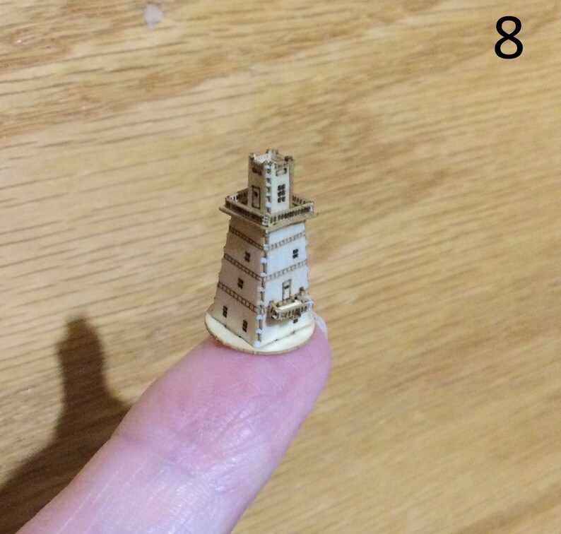 Miniature KIT Lighthouse 144th Scale Decorations Door | Etsy