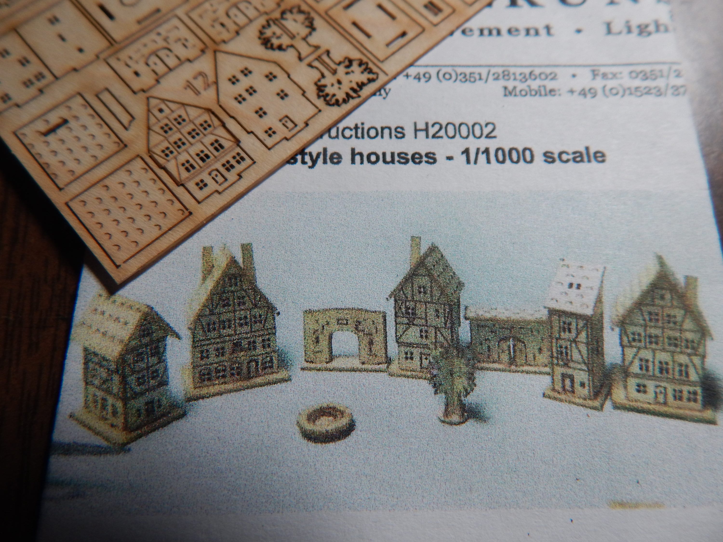 Medieval KIT Houses 1000 Scale Miniature - Etsy
