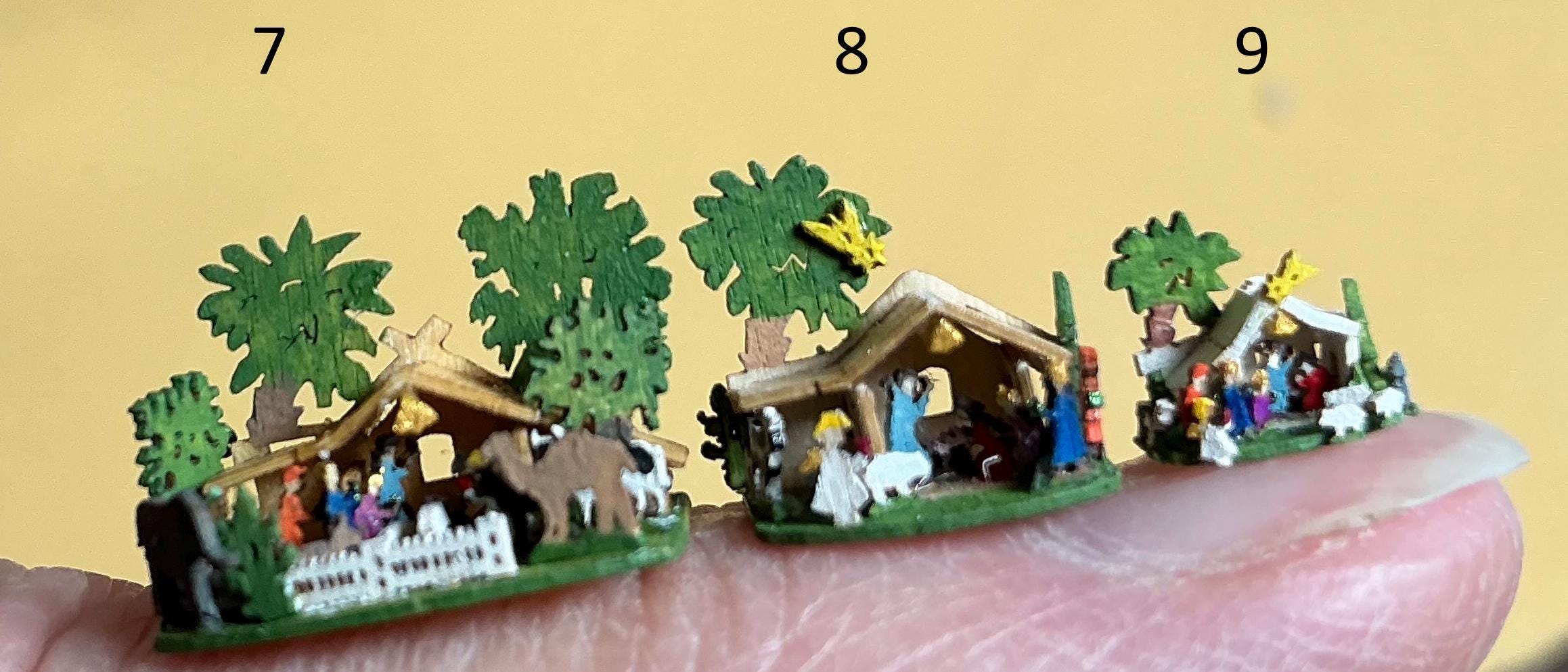 Nativities, Micro, Finished, Small Scale, Colorful, Christmas - Etsy