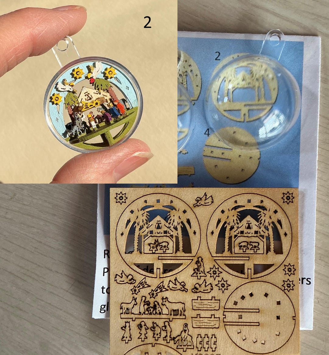 Miniature, KIT, Nativity, Globe, 4cm, 3cmm, 2cm - Etsy