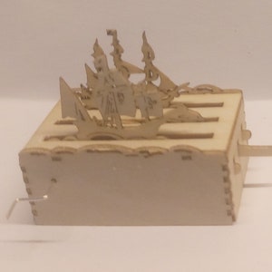Miniature, KIT, Sea Box, Sailing Ships, Box, Do It Yourself, Crank ...
