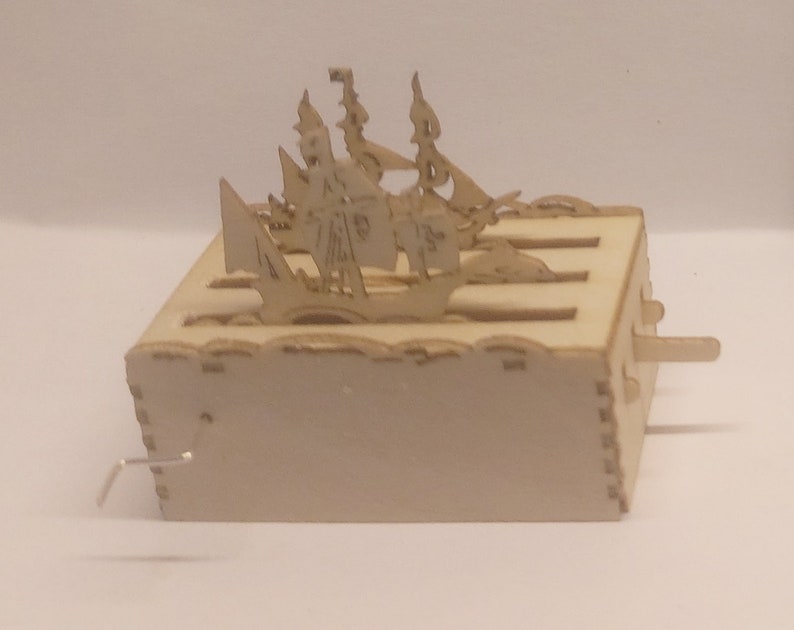 Miniature, KIT, Sea Box, Sailing Ships, Box, Do It Yourself, Crank ...