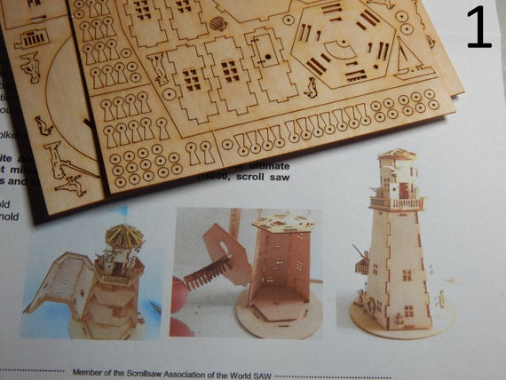 Miniature KIT Lighthouse 144th Scale Decorations Door | Etsy