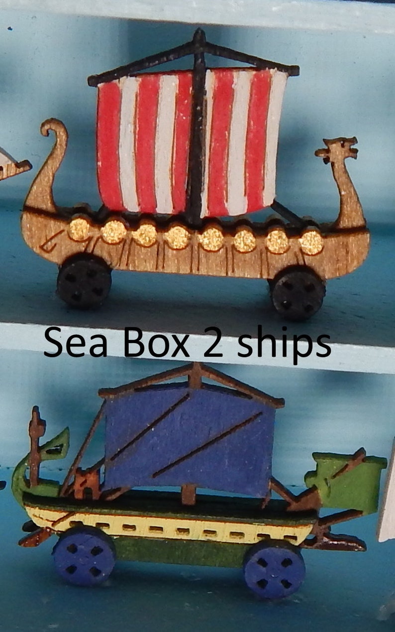 Miniature KIT Sea Box Sailing Ships Box Do It Yourself - Etsy