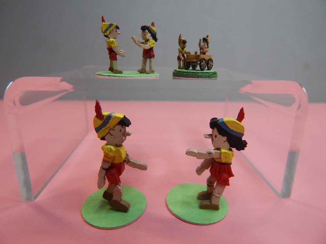 Pino and Pina, Finished, Pair, Wooden Puppets, 3 Sizes, Not Movable ...