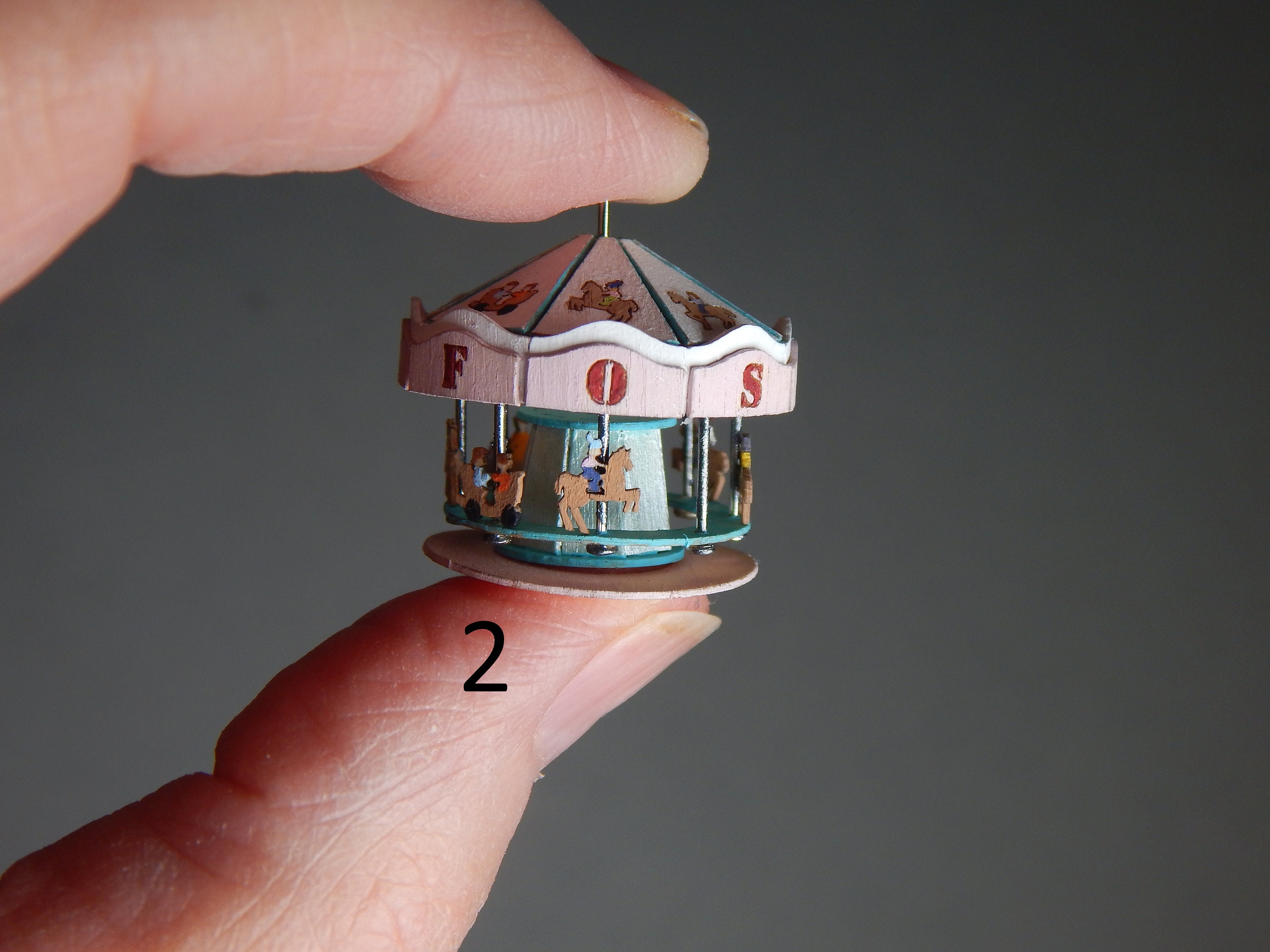 Miniature Finished Carousel Quarter Scale Mini Carousel - Etsy