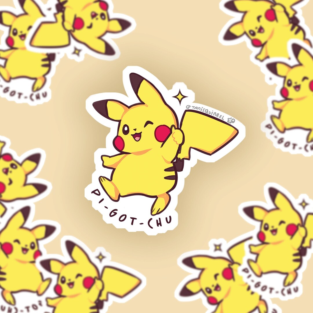 Pi-got-chu Pikachu Sticker - Etsy