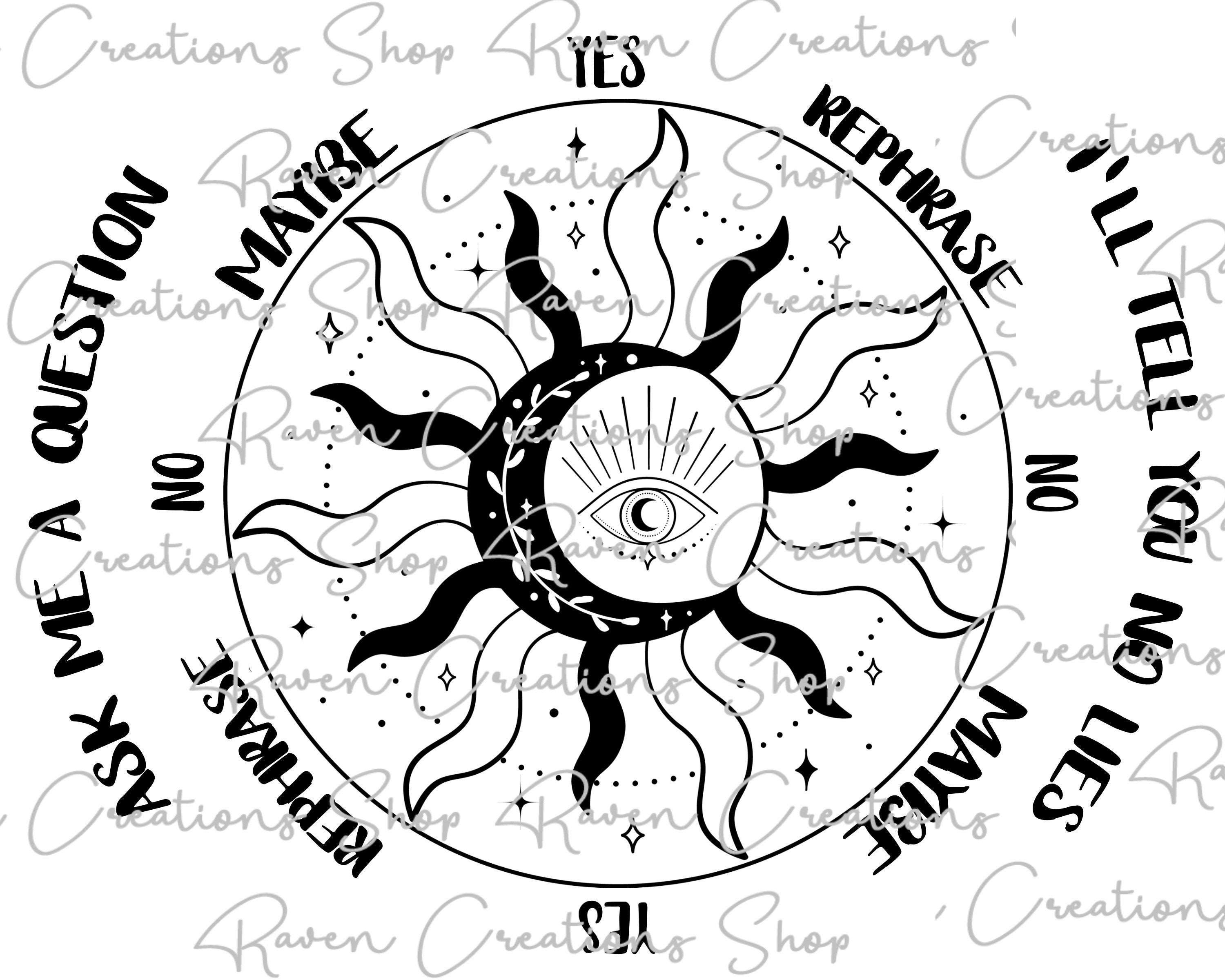 Pendulum Mat Digital File | Pendulum Reading Mat | Witchcraft | Witch ...