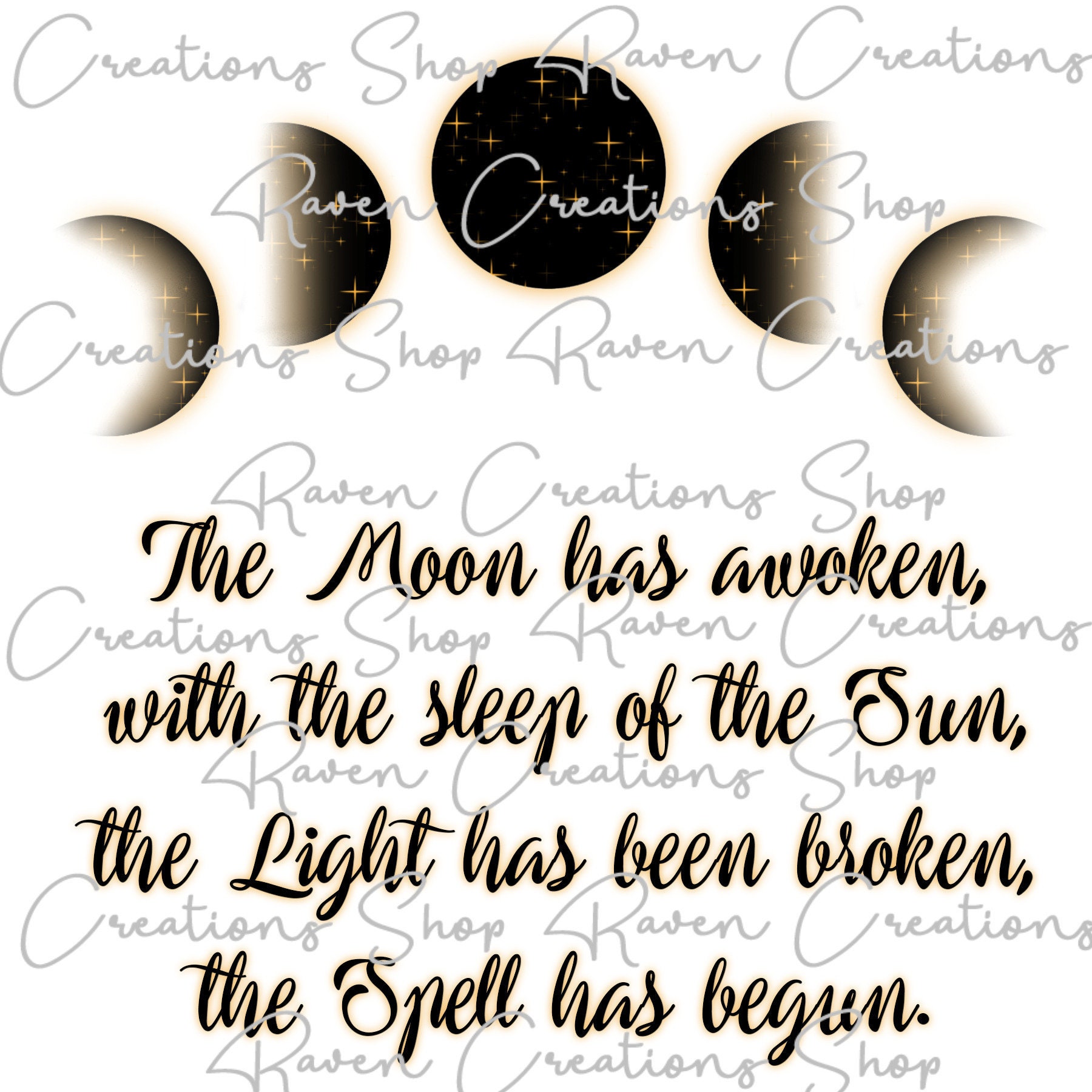 The Moon Has Woken, With the Sleep of the Sun, the Light Has Been ...