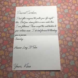 The Originals Inspired Letters| Freya's Letter to Rebekah, Klaus ...