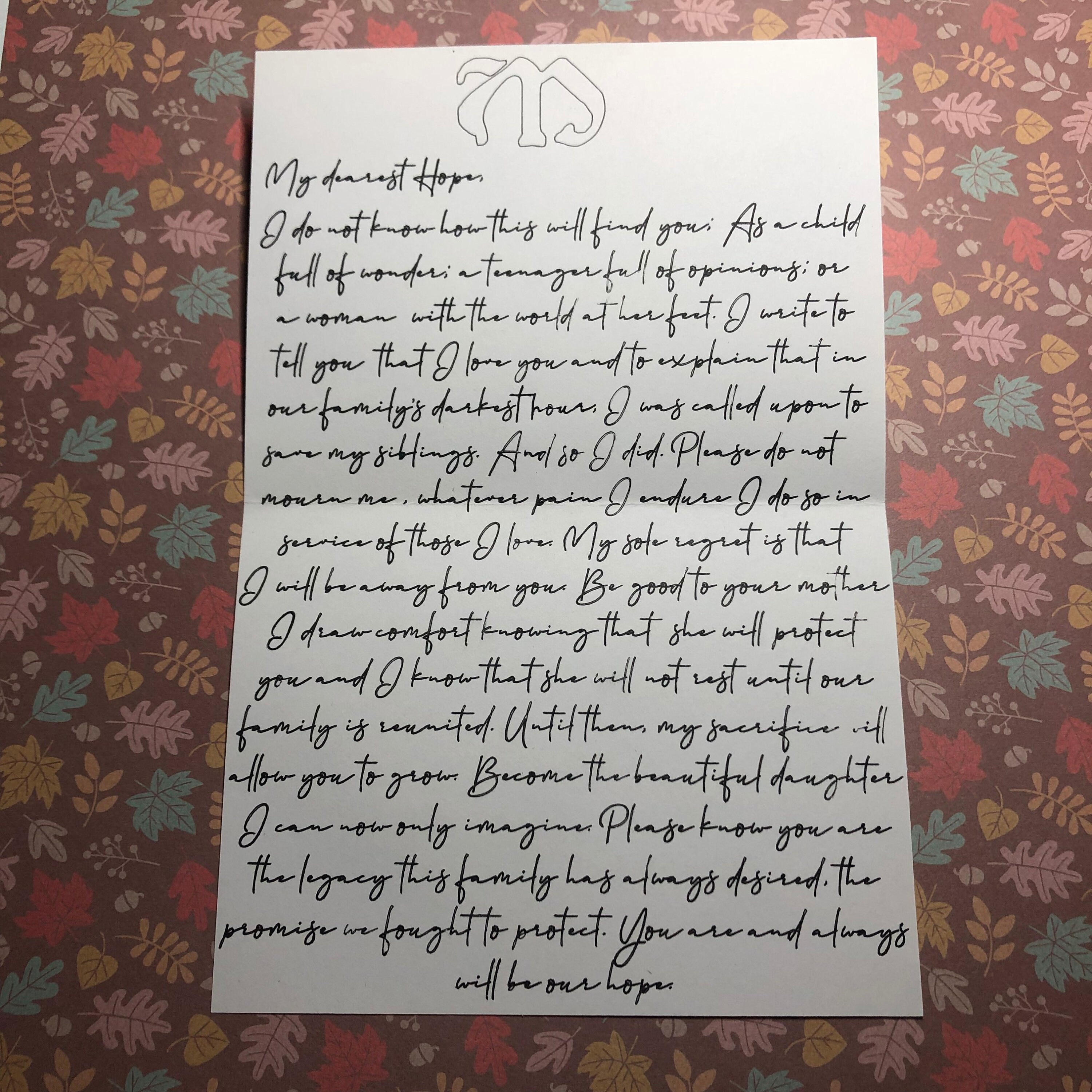 The Originals Inspired Letters Freya's Letter to Rebekah - Etsy