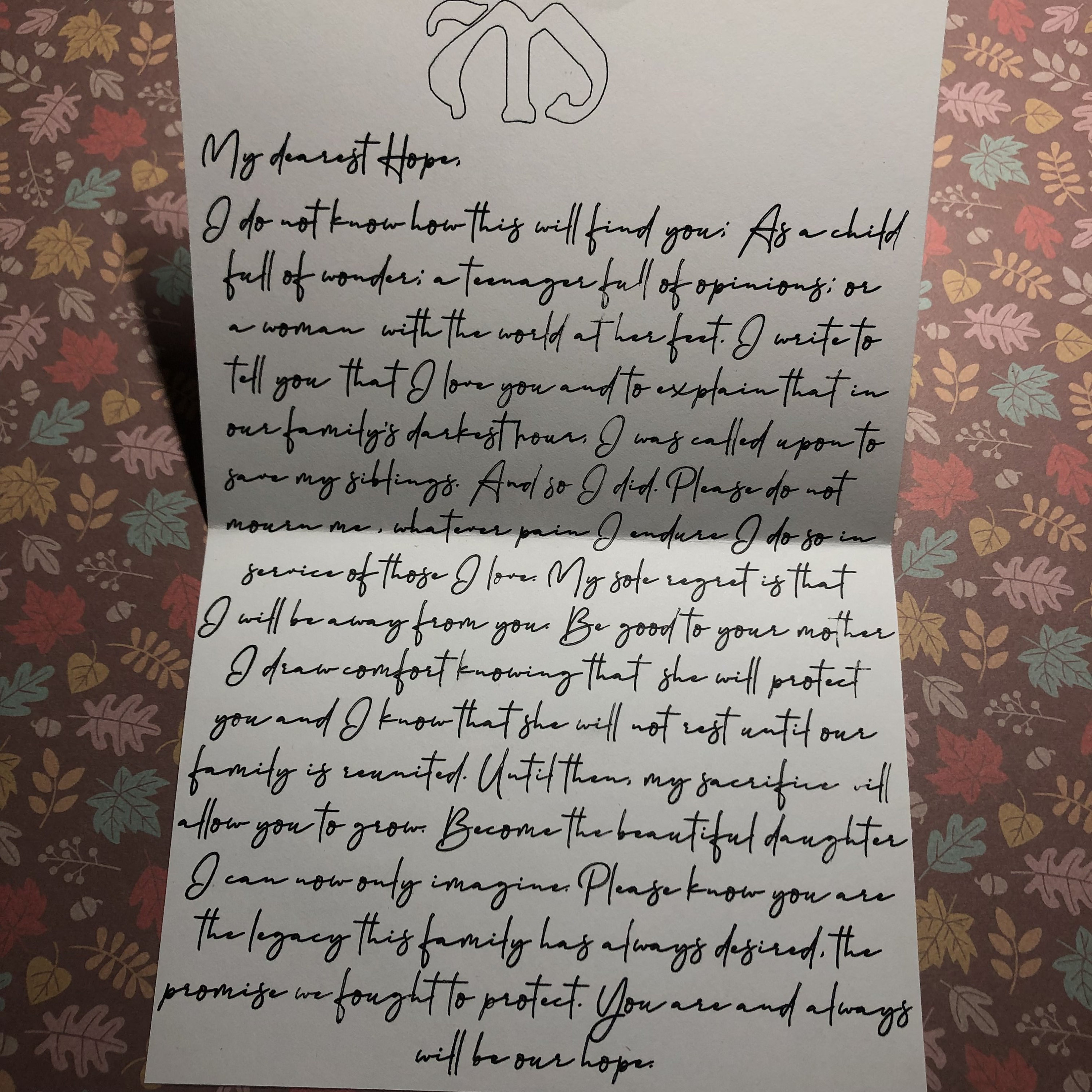 The Originals Inspired Letters Freya's Letter to Rebekah - Etsy