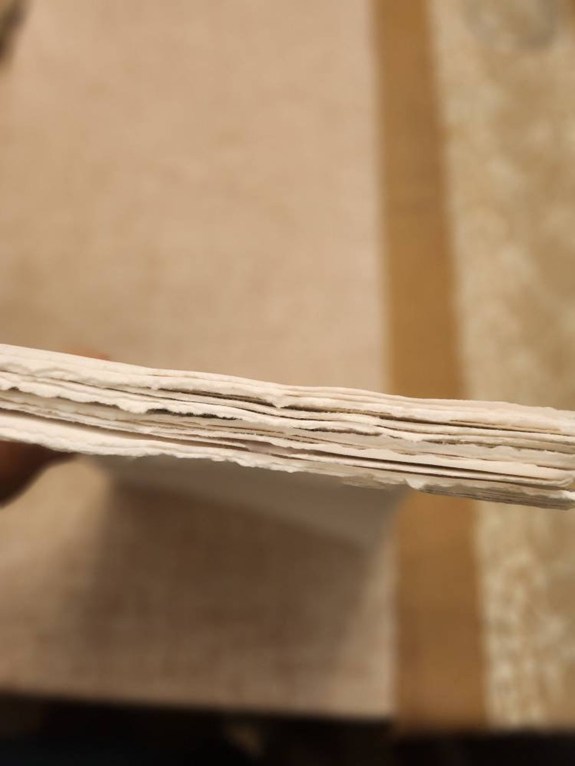 Handmade Paper - White 100% Cotton 10 Sheets Size A4 8.5x11.7 Inches ...