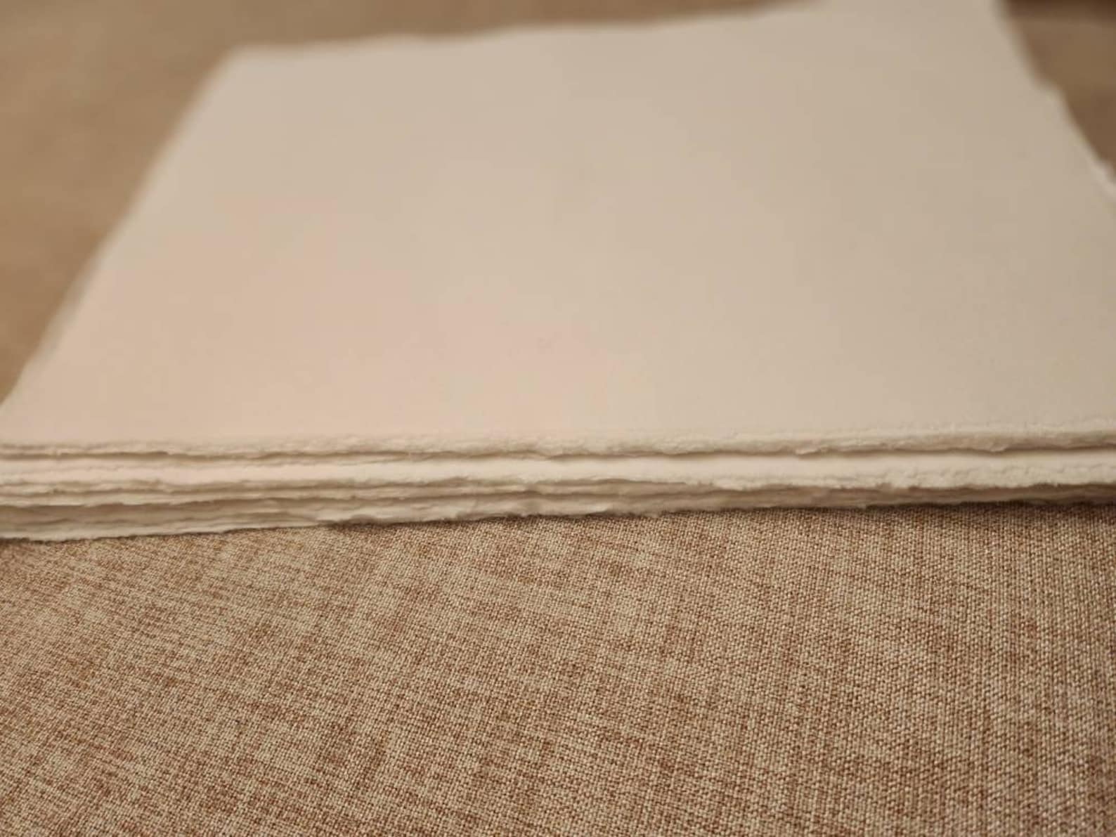 Handmade Paper - White 100% Cotton 10 Sheets Size A4 8.5x11.7 Inches ...