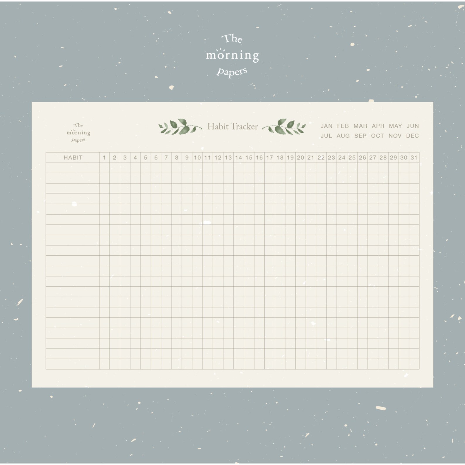Elegant Habit Tracker | Floral | Botanical | Printable & Digital | A4 ...