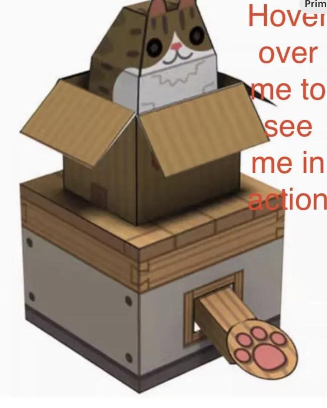 DIY Printable Paper Cat Toy • 3D Moving Craft (digital Download) - Etsy