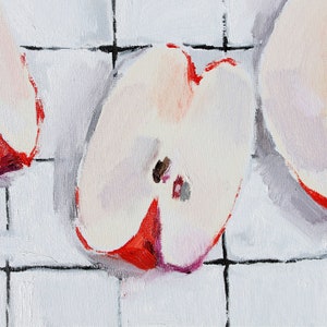 Oil Painting Apples, Kitchen Art Paintings, Still Life Fruit Painting ...