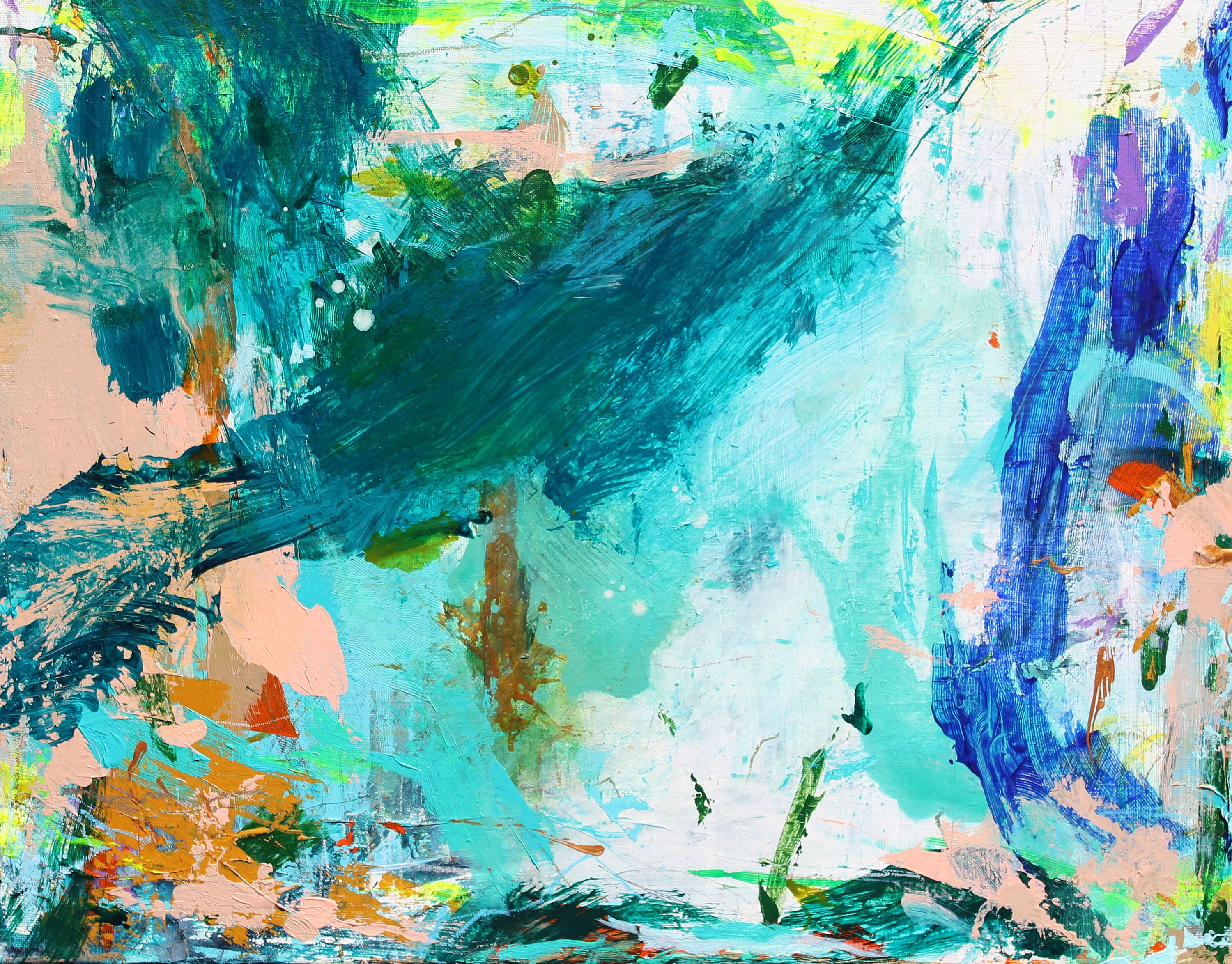 Large Abstract Painting, Original Unframed Art, Modern Abstract ...
