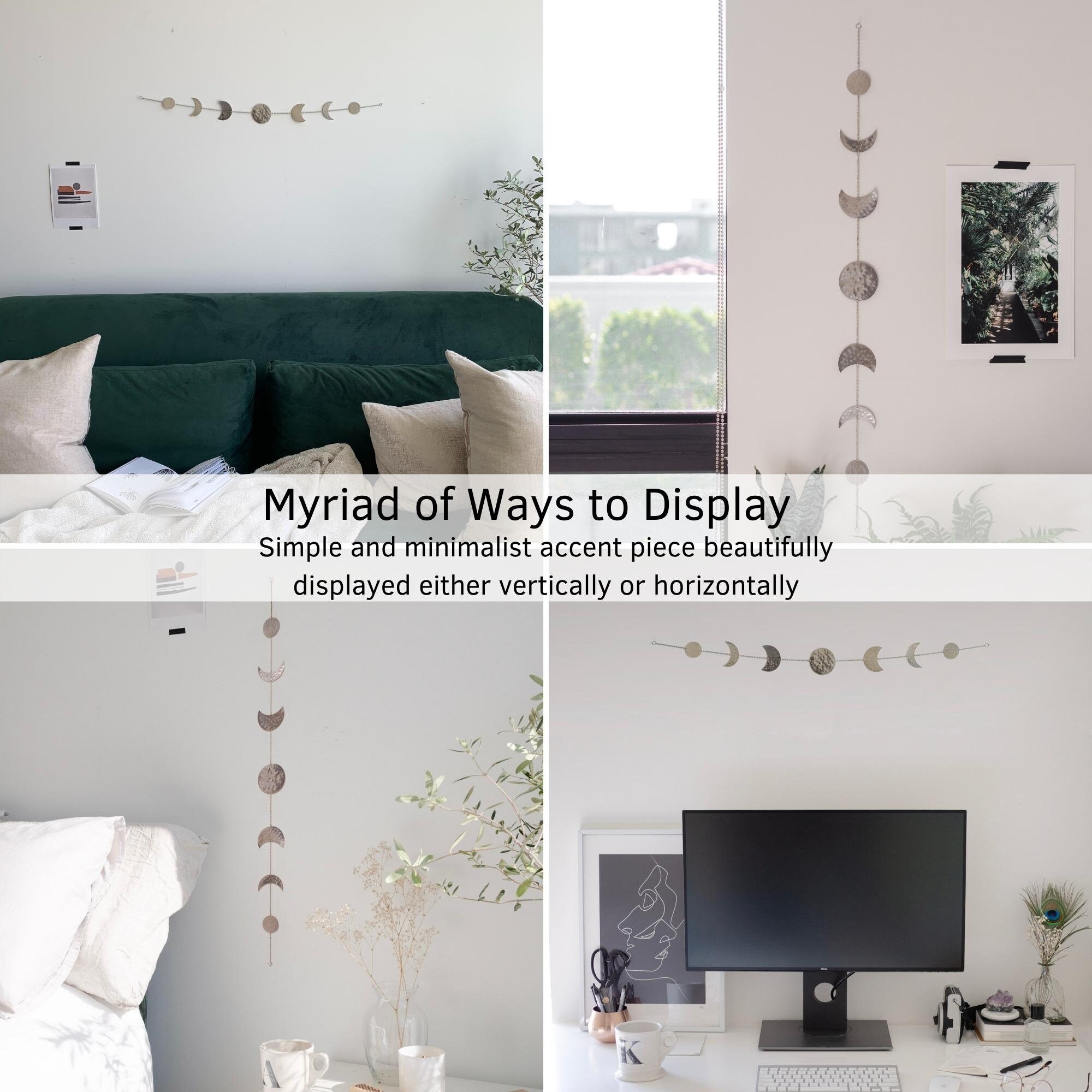 Moon Phase Wall Decor Handmade Hammered Metal Moon Phase Wall - Etsy