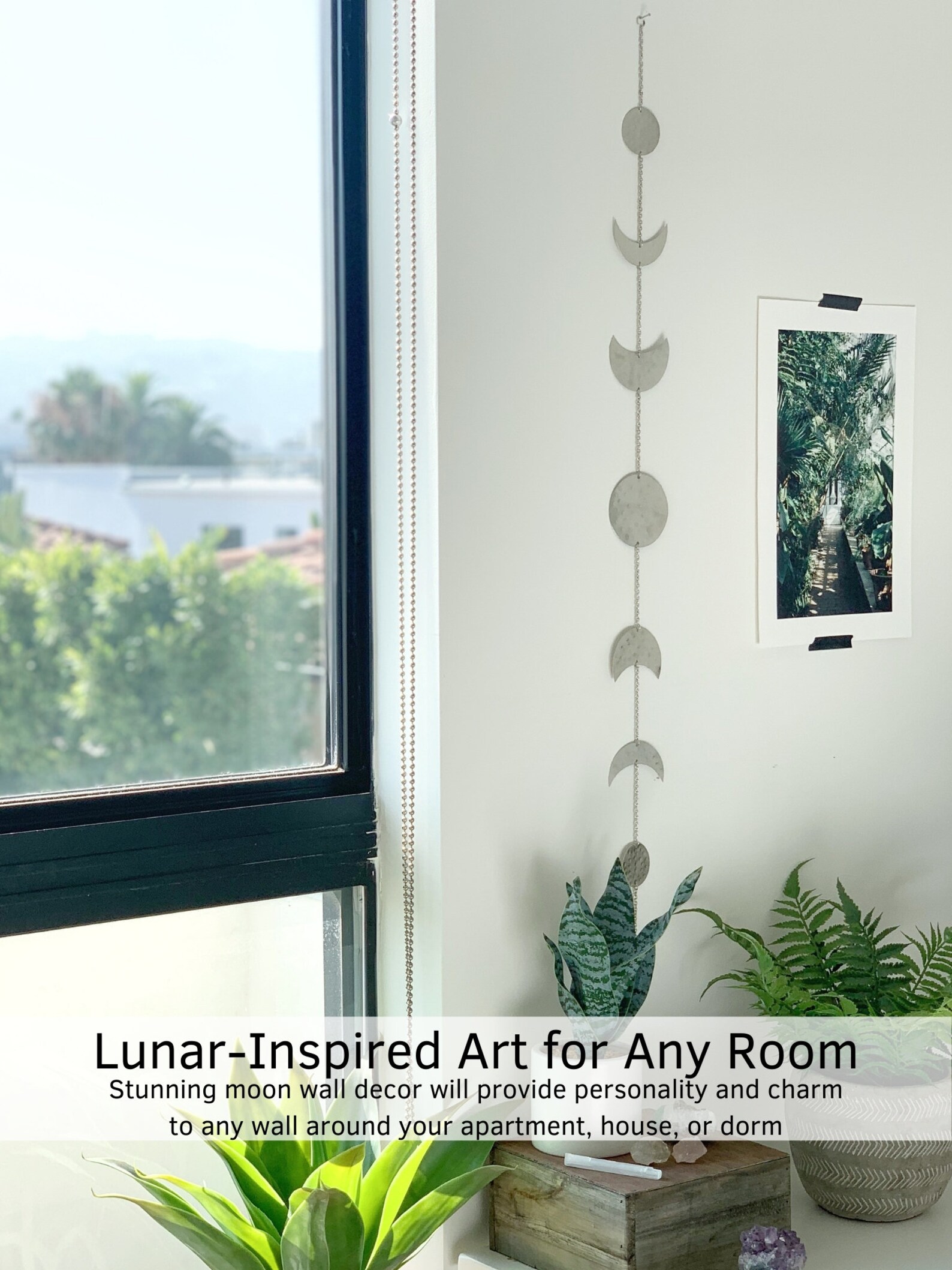 Moon Phase Wall Decor Handmade Hammered Metal Moon Phase Wall - Etsy