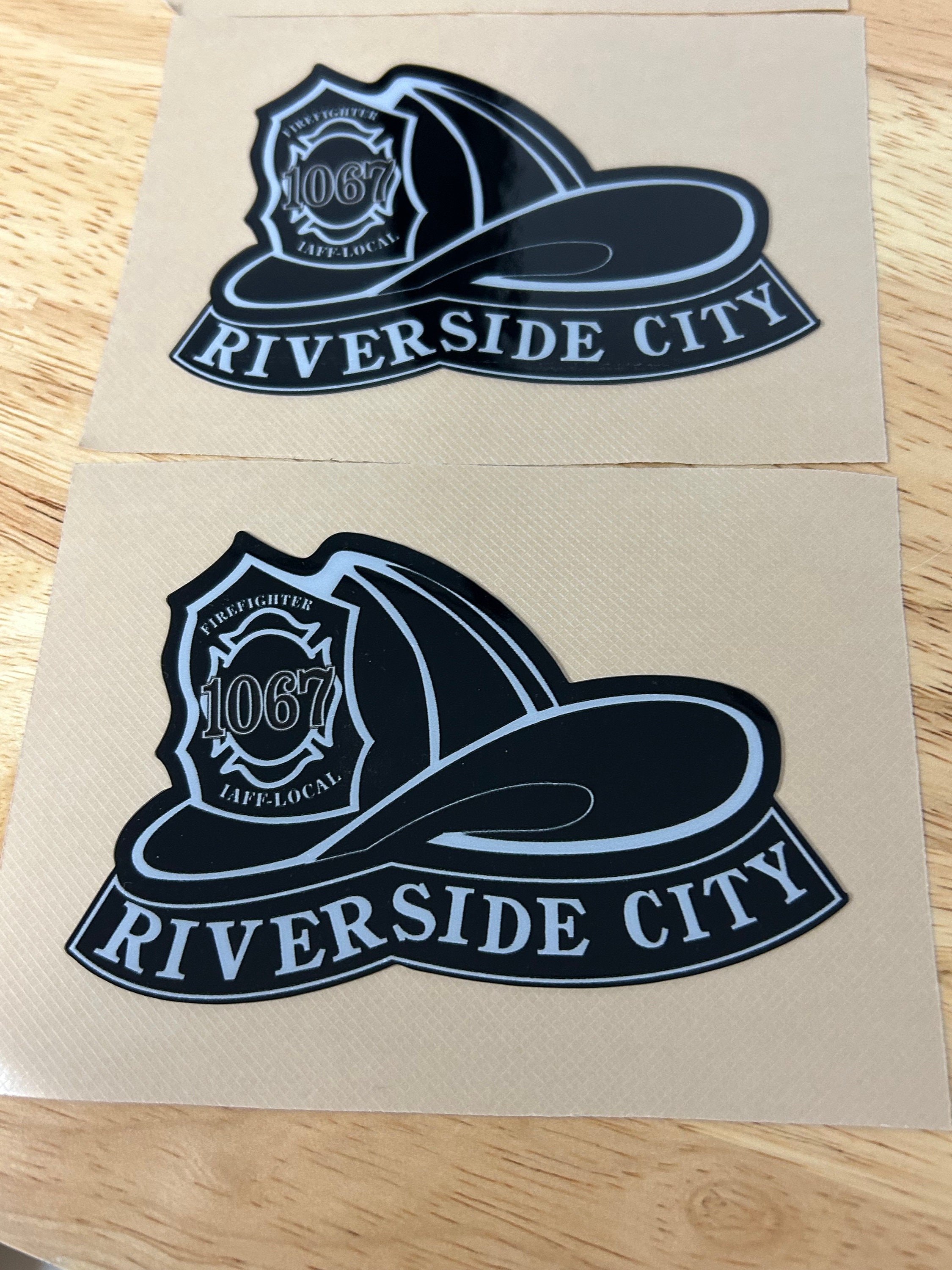 Riverside City Fire Department Helmet Decals RCFD Helmet Decals ...