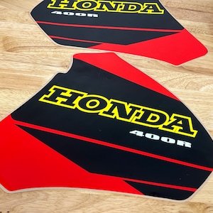 Honda XR400R XR 400R Tank Graphics Fuel Tank Decals Set of Left and ...