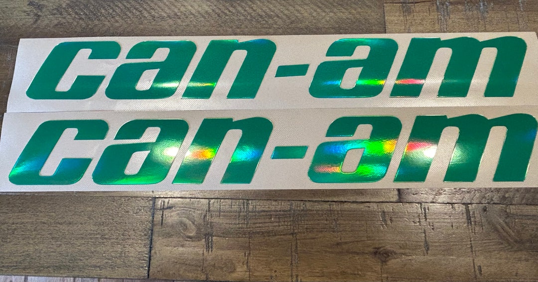 CAN-AM Decals Holographic Quality Set of 2 Uv Gloss Laminated Outdoor ...